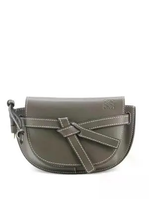 Loewe Gate Leather Mini Belt Bag - Green