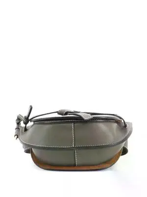 Loewe Gate Leather Mini Belt Bag - Green