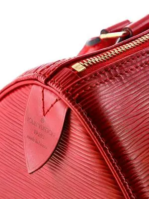 LOUIS VUITTON Speedy Handbag Epi Leather 25 Satchel - Red