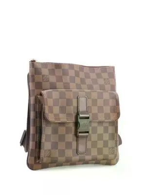 LOUIS VUITTON Pochette Melville Damier Crossbody Bag - Brown