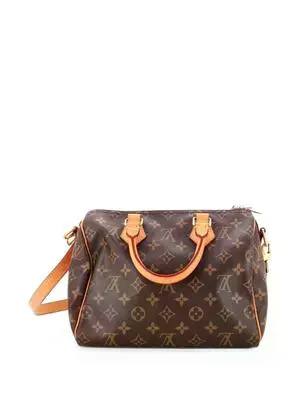 LOUIS VUITTON Speedy Bandouliere Bag Monogram Canvas 25 Satchel - Brown