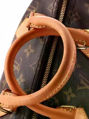 LOUIS VUITTON Speedy Bandouliere Bag Monogram Canvas 25 Satchel - Brown