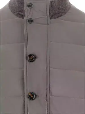 MOORER Quilted-knit Hybrid Jacket