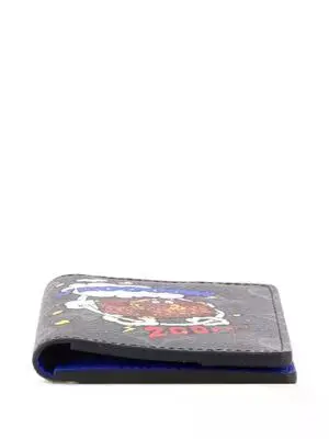 LOUIS VUITTON Pocket Organizer Comic Trunk Monogram Eclipse Canvas Small Wallets