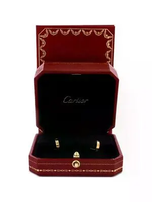 Cartier Love Hoop 18k Rose Gold Small Earrings - Pink