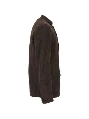 Giorgio Armani Bouclé-knit Button-up Blazer