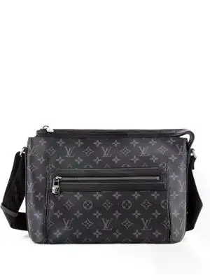 LOUIS VUITTON Odyssey Messenger Bag Monogram Eclipse Canvas Pm Crossbody Bag - Black