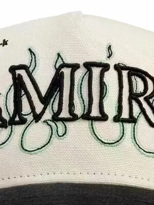 Amiri Flame-embroidered Logo Baseball Cap
