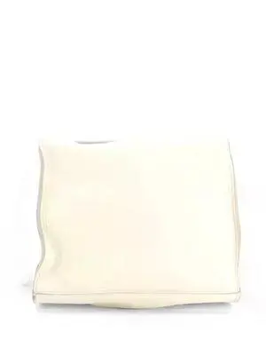 Celine Big Bag Grained Calfskin Small Satchel - White