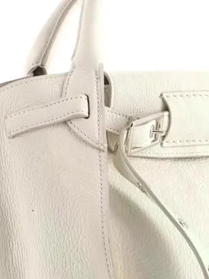 Celine Big Bag Grained Calfskin Small Satchel - White