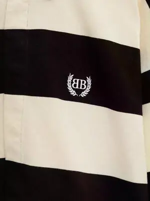 Balenciaga Striped Polo Shirt