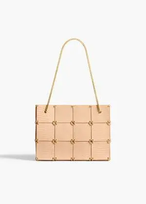 Khaite Mini Emma Bag In Lizard - Desert Sand