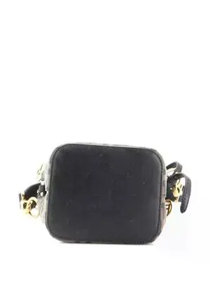 Fendi Mon Tresor Zucca Embossed Leather Mini Bucket Bag