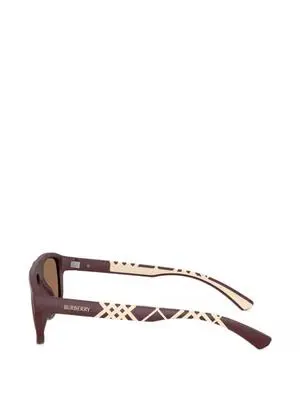 Burberry Knight Rectangular-frame Sunglasses