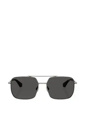 Burberry Check-engraved Sunglasses - Silver
