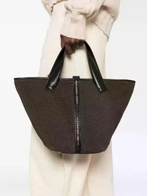 ALEXANDER SMITH Medium Lauren Logo-embellishment Tote Bag