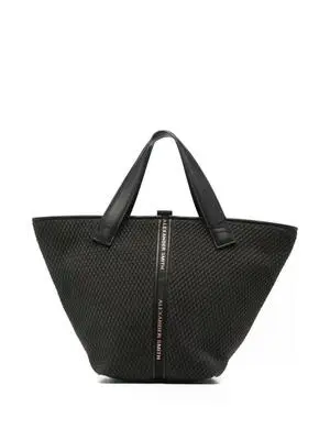 ALEXANDER SMITH Medium Lauren Logo-embellishment Tote Bag - Brown