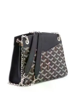 Goyard Structured Rouette Chain Coated Canvas Mini Shoulder Bag - Black