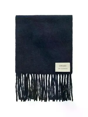 Loulou De Saison Santo Fringed Scarf - Blue