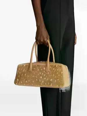 Loulou De Saison Jena Deer-print Tote Bag - Brown