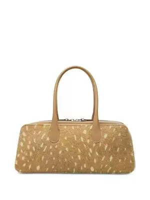 Loulou De Saison Jena Deer-print Tote Bag - Brown