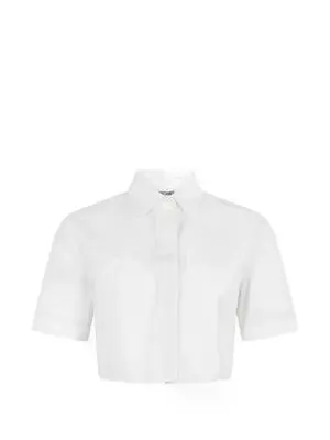 Moschino Patchwork Cropped Shirt