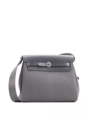 Hermès Herbag Zip Toile And Leather 20 Shoulder Bag
