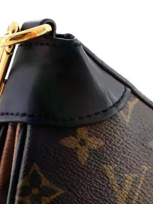 LOUIS VUITTON Twinny Handbag Monogram Canvas And Reverse Monogram Canvas With Leather Shoulder Bag - Brown