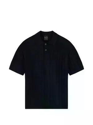 Armani Exchange Textured Knit Polo Shirt