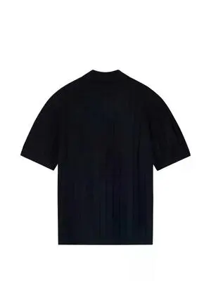 Armani Exchange Textured Knit Polo Shirt