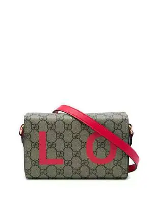 Gucci 2016-2026 Mini Gg Supreme Love Trunk Crossbody Bag - Neutrals