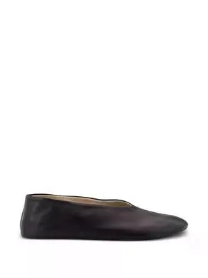 THE ROW Stella Slippers - Black