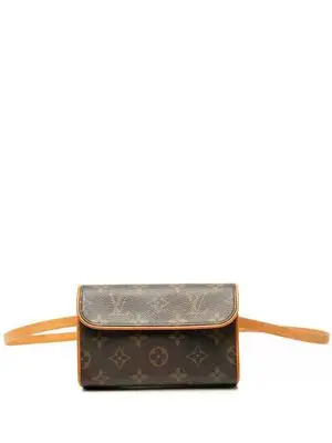LOUIS VUITTON 2002 Monogram Pochette Florentine Belt Bag - Brown