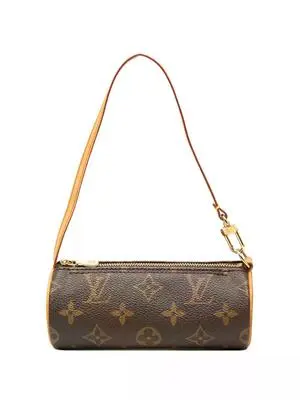 LOUIS VUITTON 2000-2026 Monogram Papillon Pochette Handbag - Brown