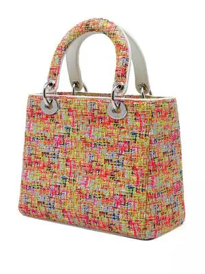 Dior 2013 Medium Multicolor Tweed Lady Satchel