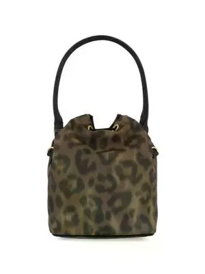 Premiata Leopard-print Drawstring Tote Bag