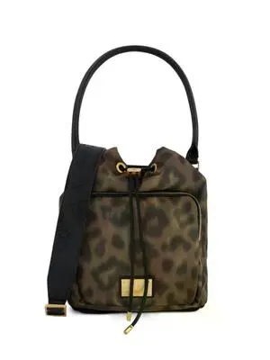 Premiata Leopard-print Drawstring Tote Bag - Brown