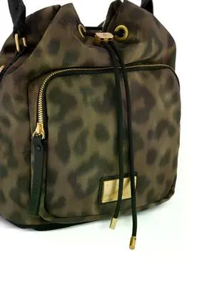Premiata Leopard-print Drawstring Tote Bag