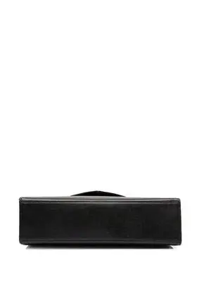 Saint Laurent 20th Century Textured Leather Monogram Top Handle Bag Handbag
