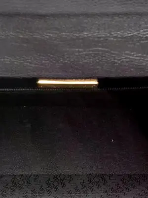 Saint Laurent 20th Century Textured Leather Monogram Top Handle Bag Handbag