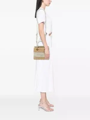 Dior 2021 Medium Wicker Oblique Lady Satchel