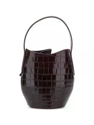 LIFFNER Croc-effect Shoulder Bag - Brown