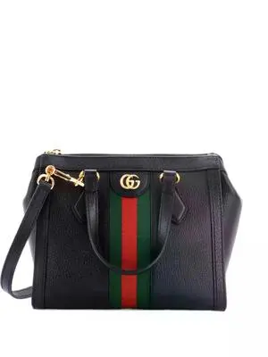 GUCCI Ophidia Top Handle Tote Leather Small Satchel