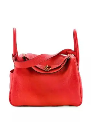 Hermès Lindy Bag Clemence 30 Shoulder Bag - Red