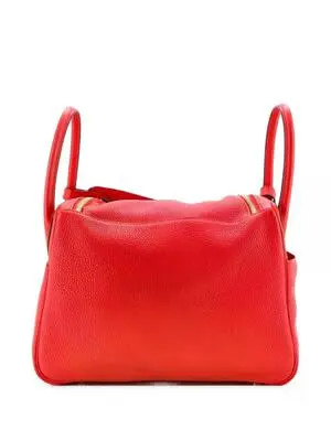 Hermès Lindy Bag Clemence 30 Shoulder Bag - Red