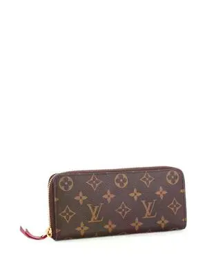 LOUIS VUITTON Clemence Wallet Monogram Canvas Small Wallets