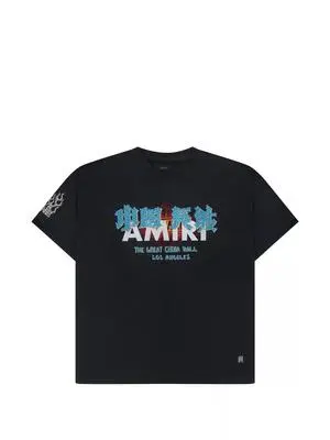 Amiri Crystal-embellished Graphic-print T-shirt