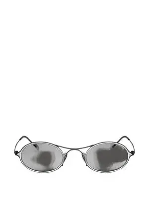 Giorgio Armani Oval-frame Sunglasses - Black