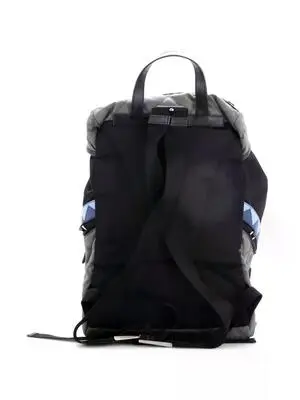 Prada Camouflage Quilted Tessuto With Saffiano Large Backpack
