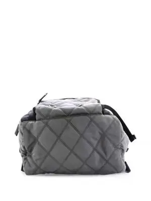 Prada Camouflage Quilted Tessuto With Saffiano Large Backpack
